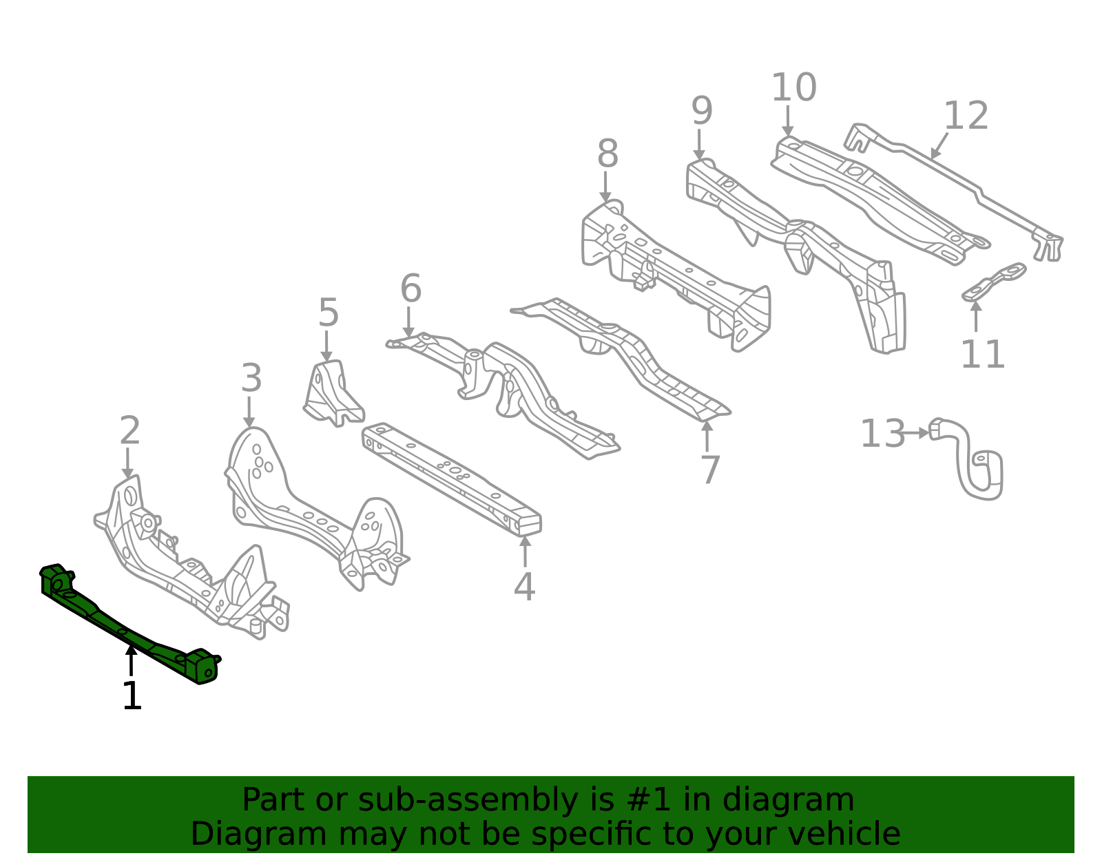 51021-0C050 - 2022-2024 Toyota - Front Cross-Member | Nucar Toyota Parts