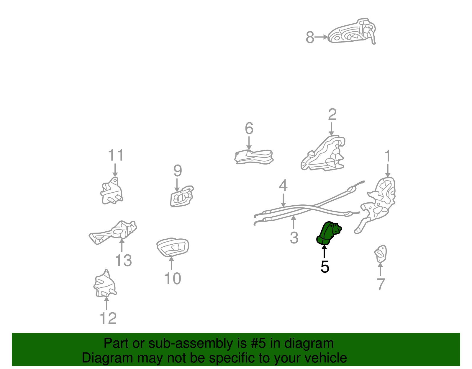 2000-2007 Toyota 2000-2007 Toyota - Door Lock Actuator Motor 69140 ...