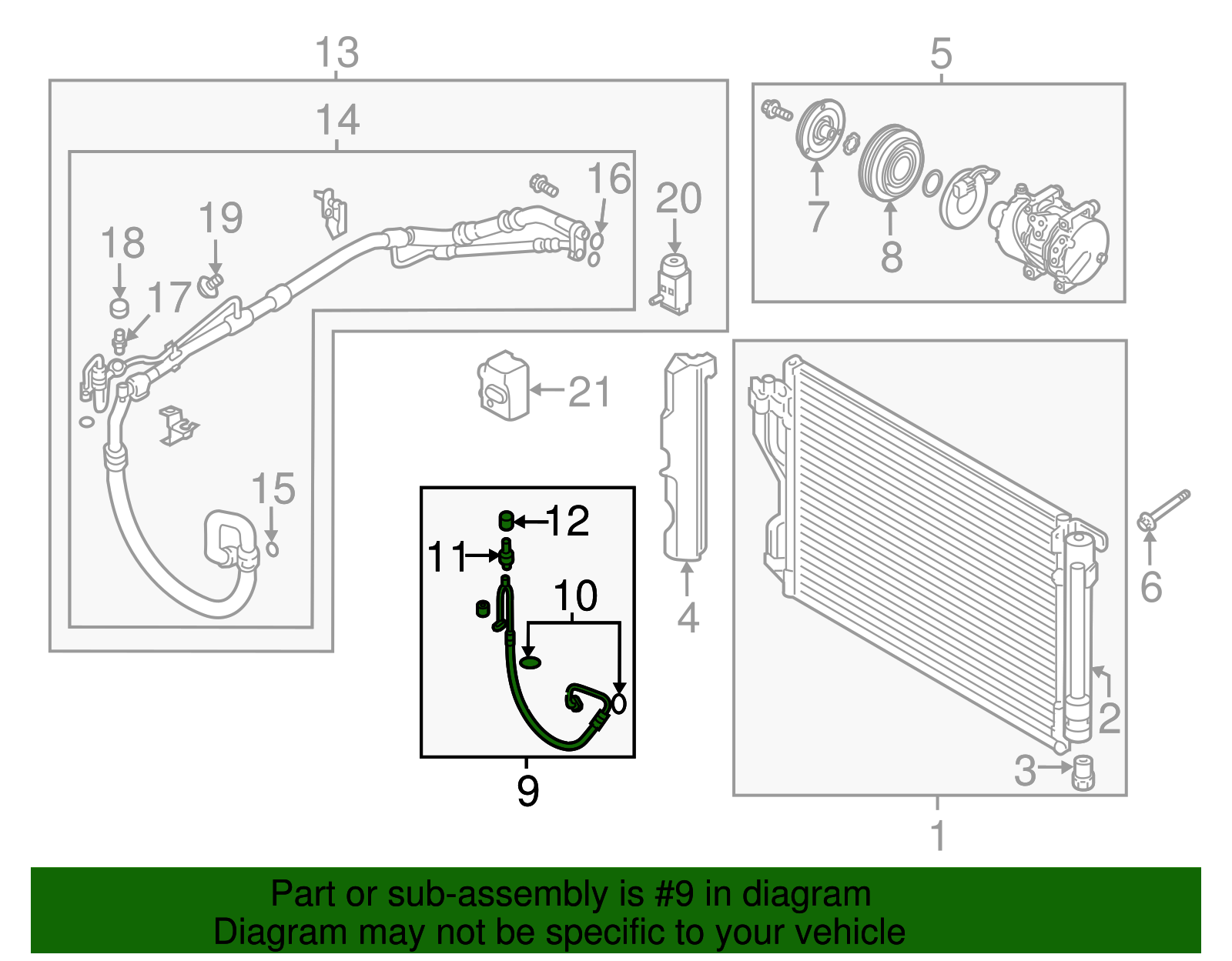 97762-3R000 - A/C Refrigerant Hose 2011-2015 Kia Optima | Kia.Parts Store