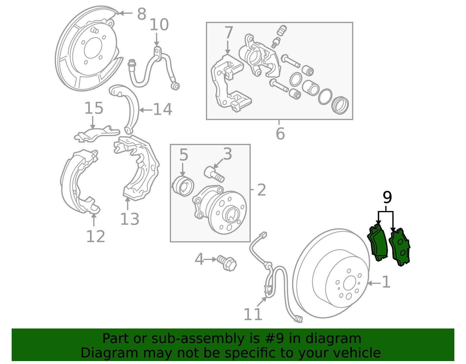 04466-06090 - Brake Pads - 2007-2012 Lexus ES350 | My L Parts