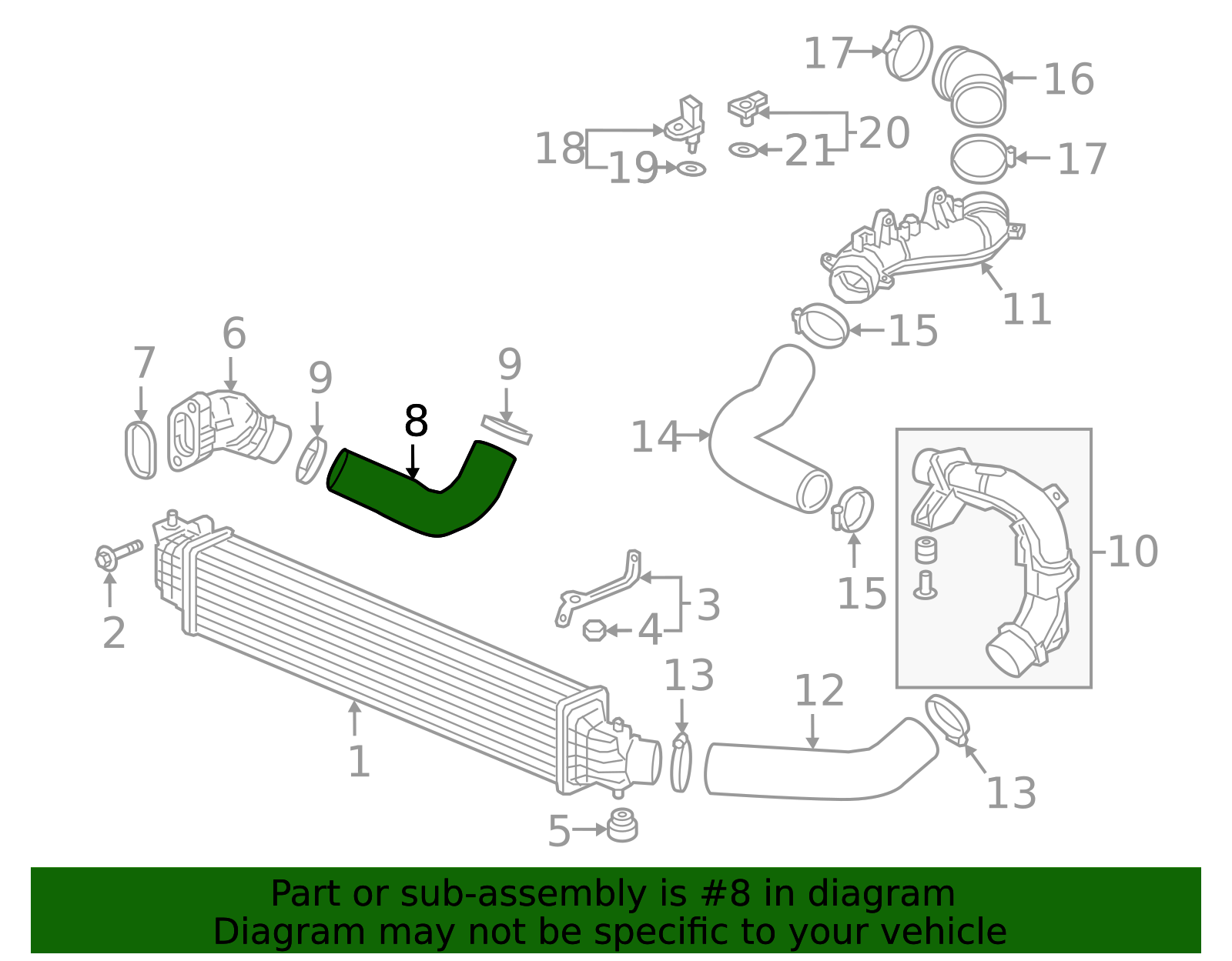 17282-6B2-A01 - High-Quality Turbocharger Intercooler Pipe for 2018 ...