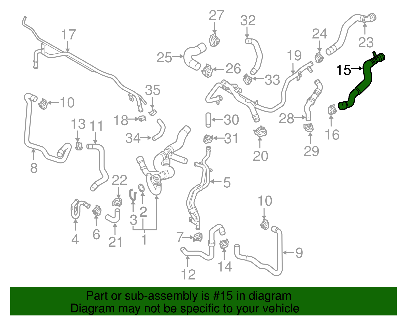 8V0-122-157 - Hose 2017-2024 Audi | Audi OEM Parts Guy