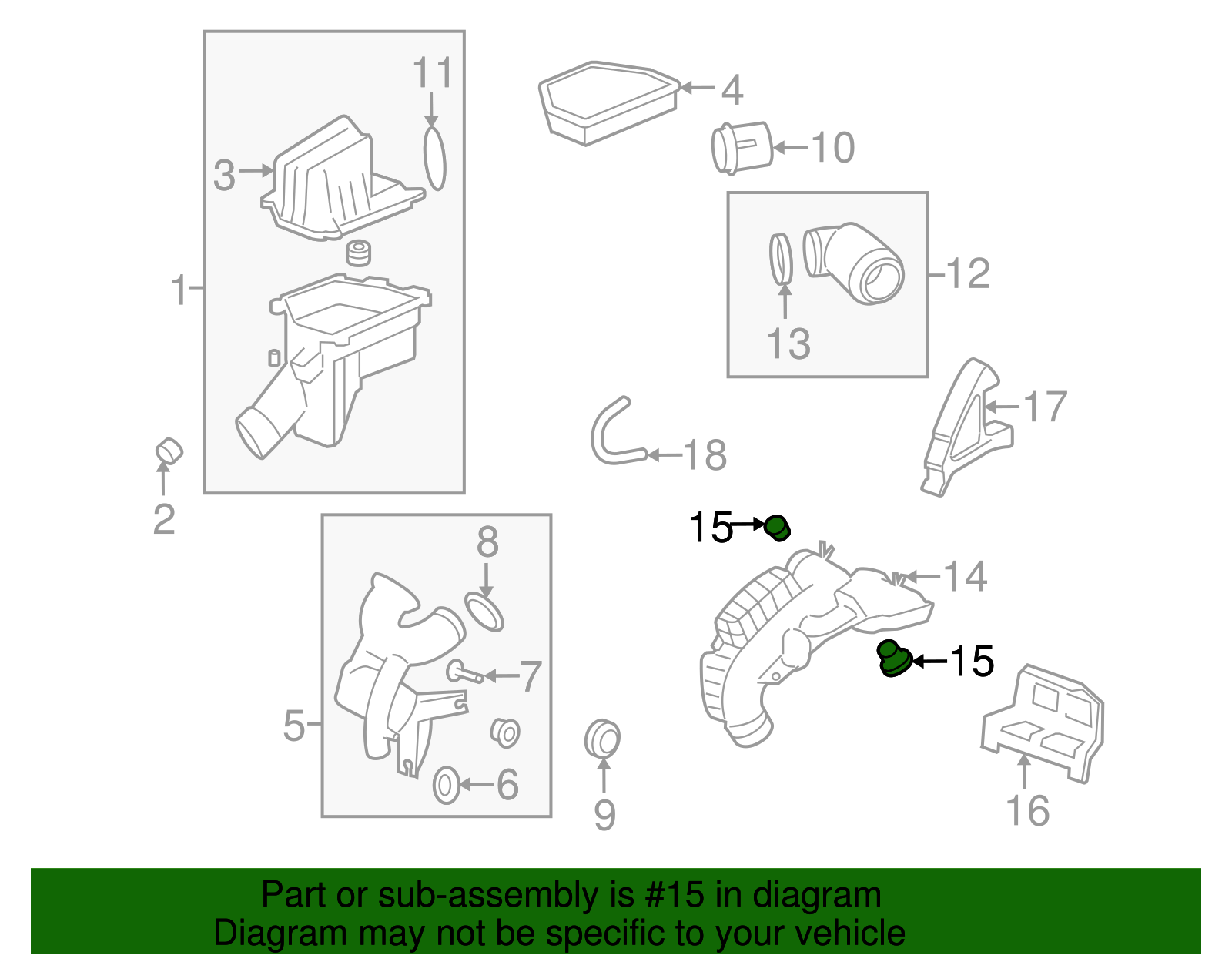 2007-2019 GM Upper Engine Intake Manifold Sight Shield Grommet 15872173 ...