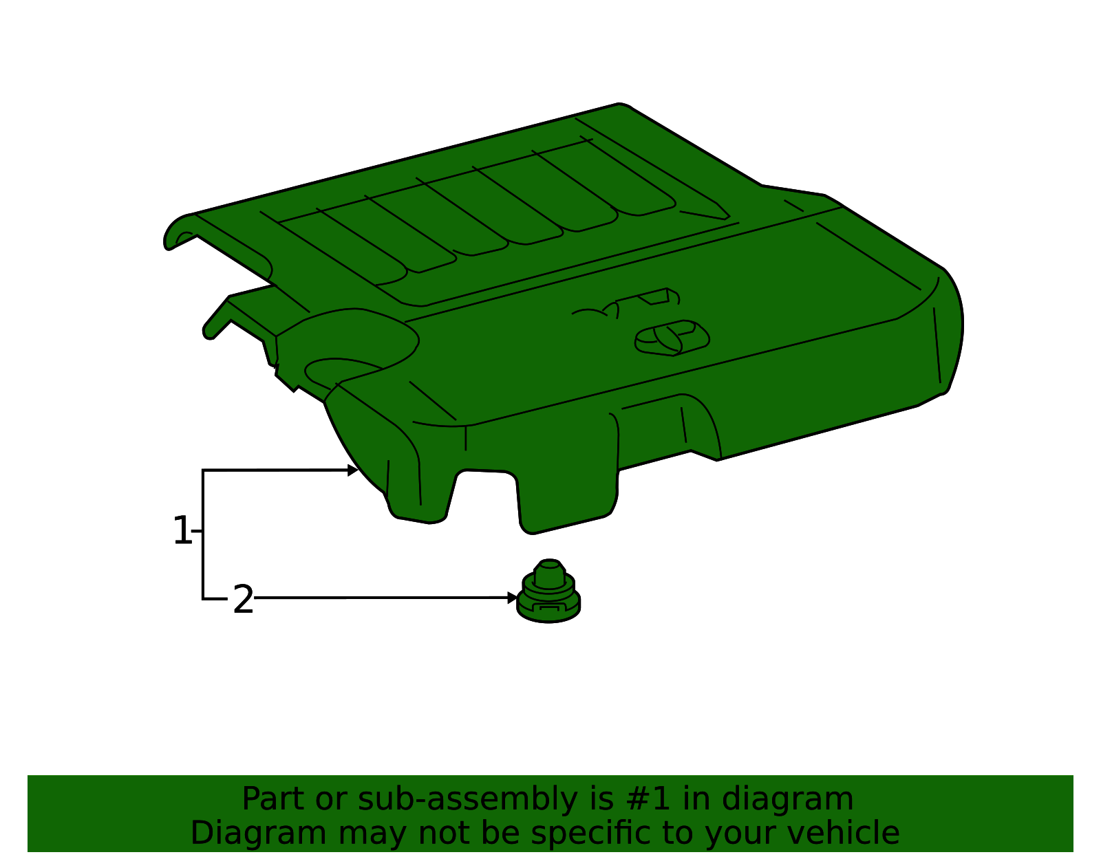 Genuine Official Toyota Engine Cover part# 11209-0P011 for 2013-2018 ...
