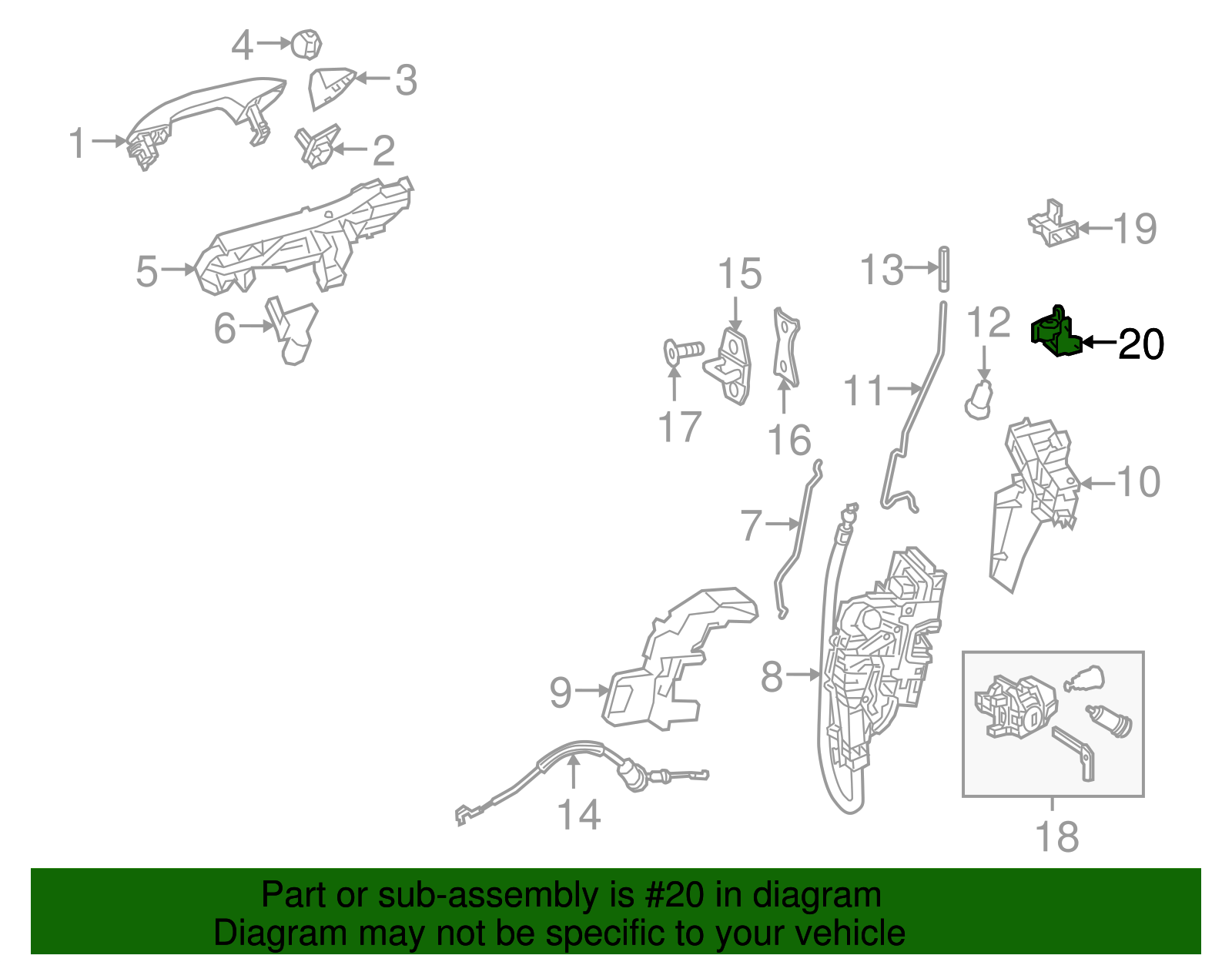 205-720-03-37 - Lower Hinge 2015-2021 Mercedes-Benz | Mercedes-Benz ...