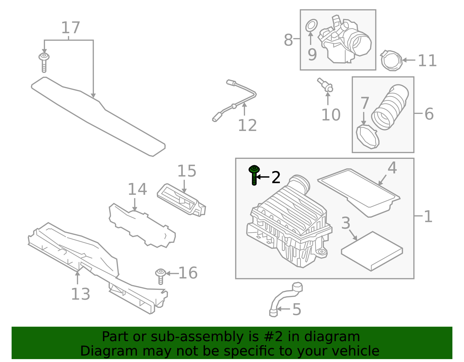 2013-2025 Volkswagen Air Cleaner Assembly Screw WHT-002-087 | OEM Parts ...