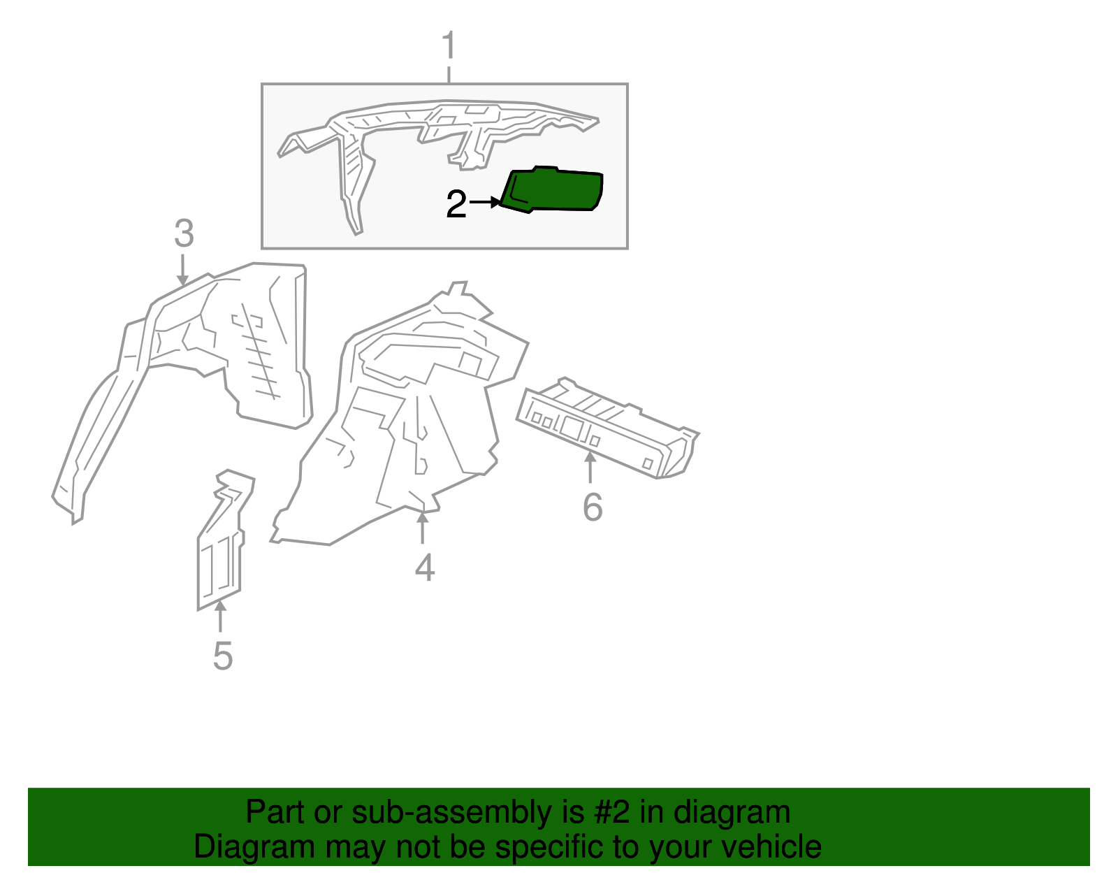 64781-TVA-A00ZZ - Extension L Rear Pillar (Inner) - 2018-2020 Honda ...