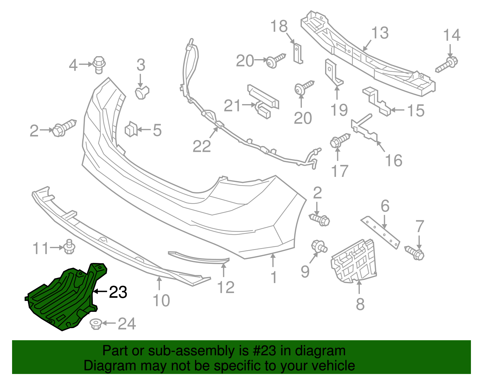 2017-2018 Hyundai Elantra Under Cover 86690-F2000 | OEM Parts Online