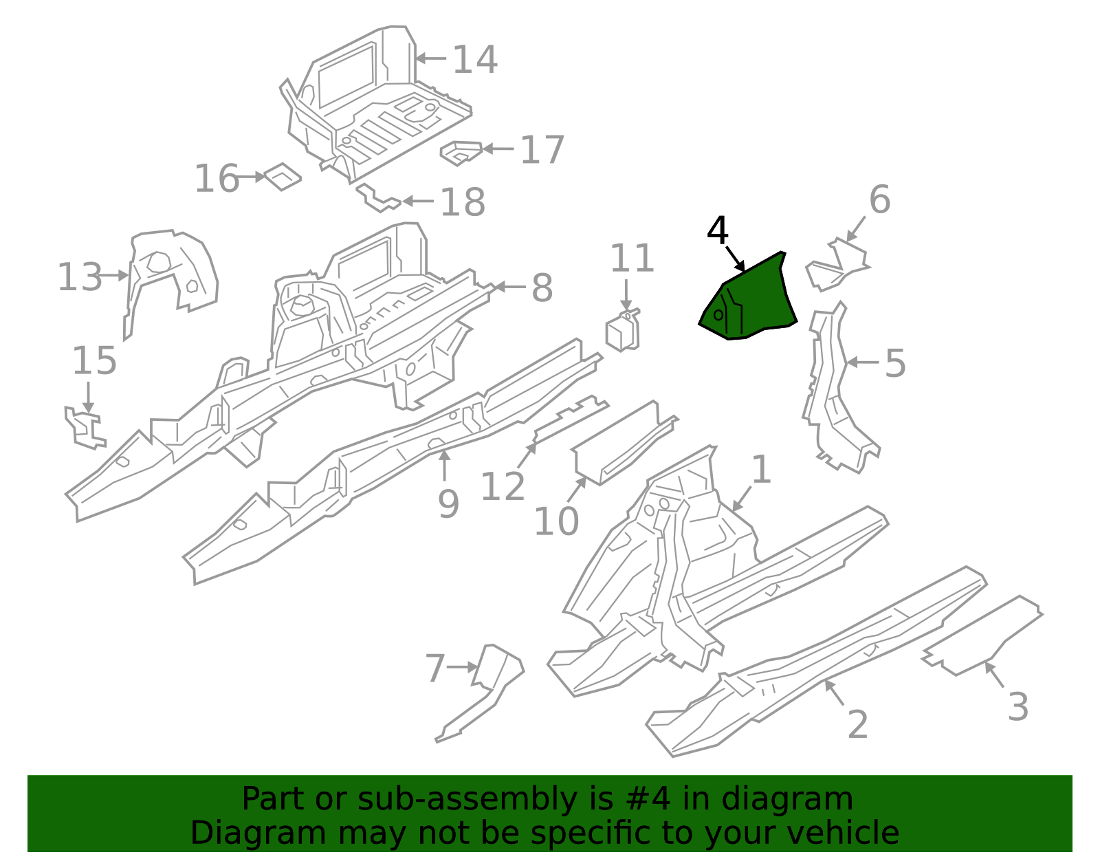 41-00-7-488-069 - Wheelhouse Brace - 2019-2025 BMW | BMW Parts Exchange