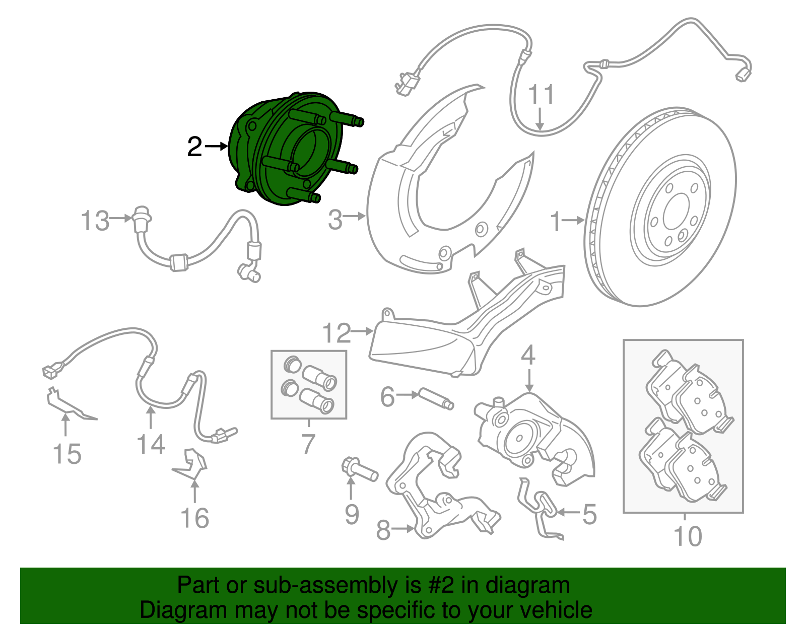 T2H42050 - Hub & Bearing 2016-2023 Jaguar | Land Leaping Genuine ...