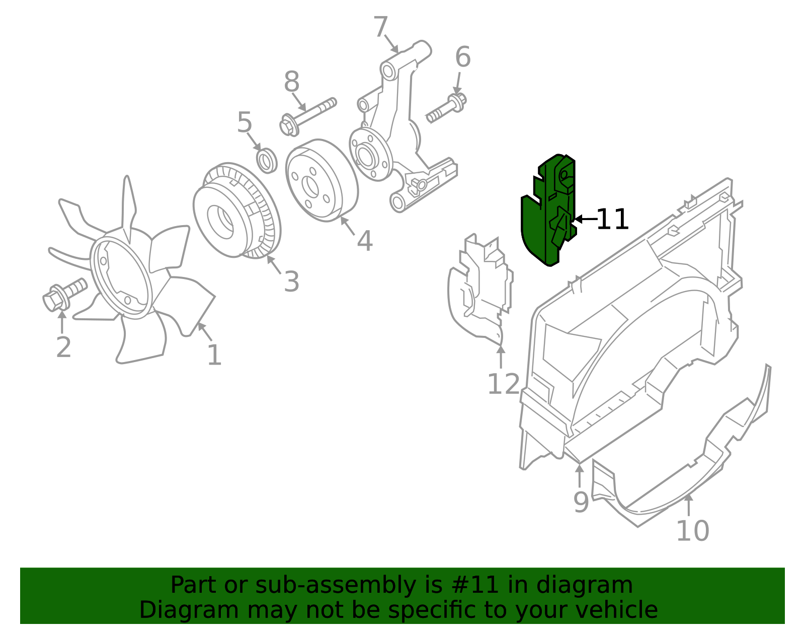 21468-ZL00A - Radiator Support Air Duct 2009-2015 Nissan Xterra ...