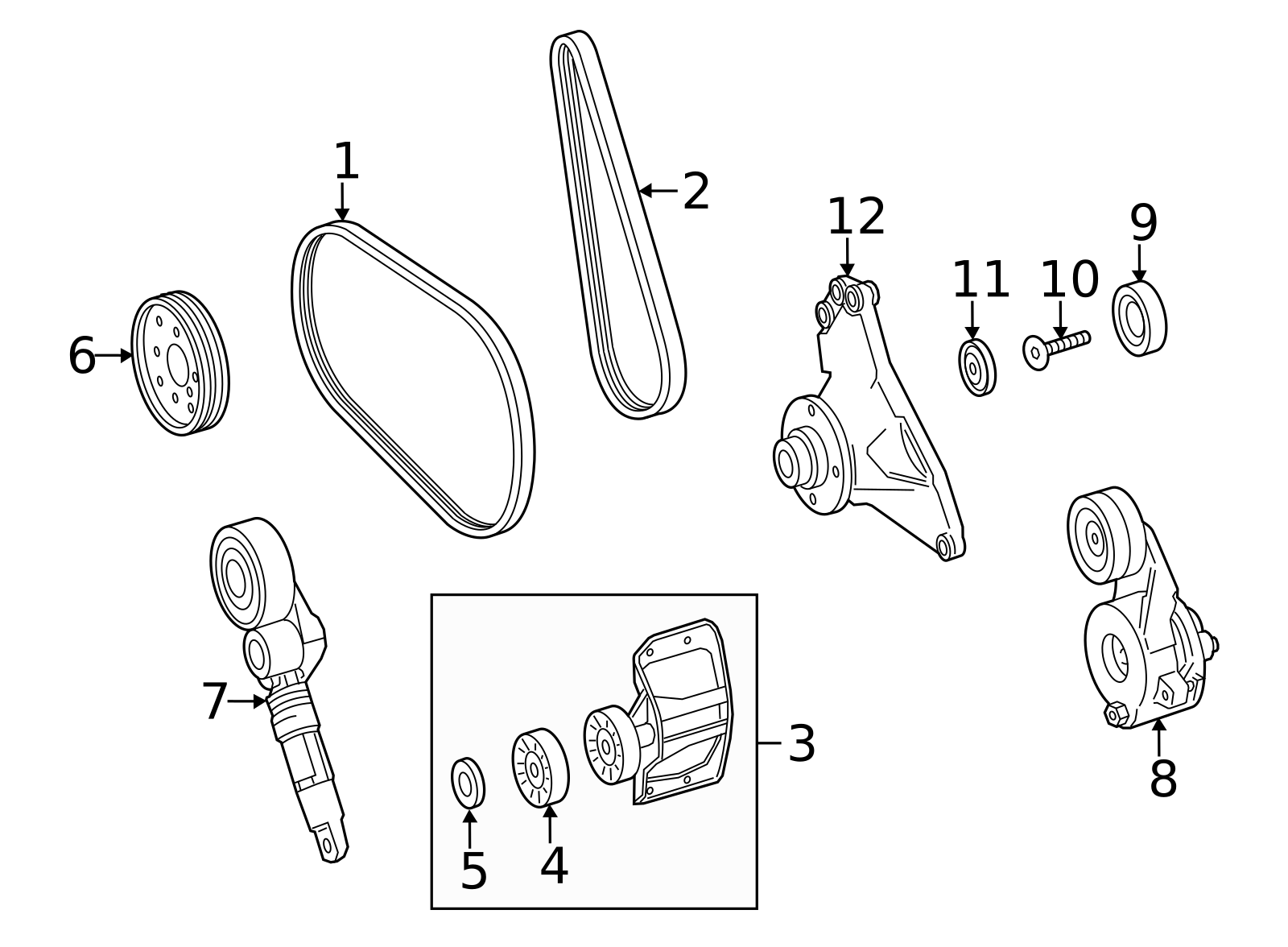 2010-2018 Mercedes-Benz Idler Pulley 642-200-10-70 | MB OEM Parts