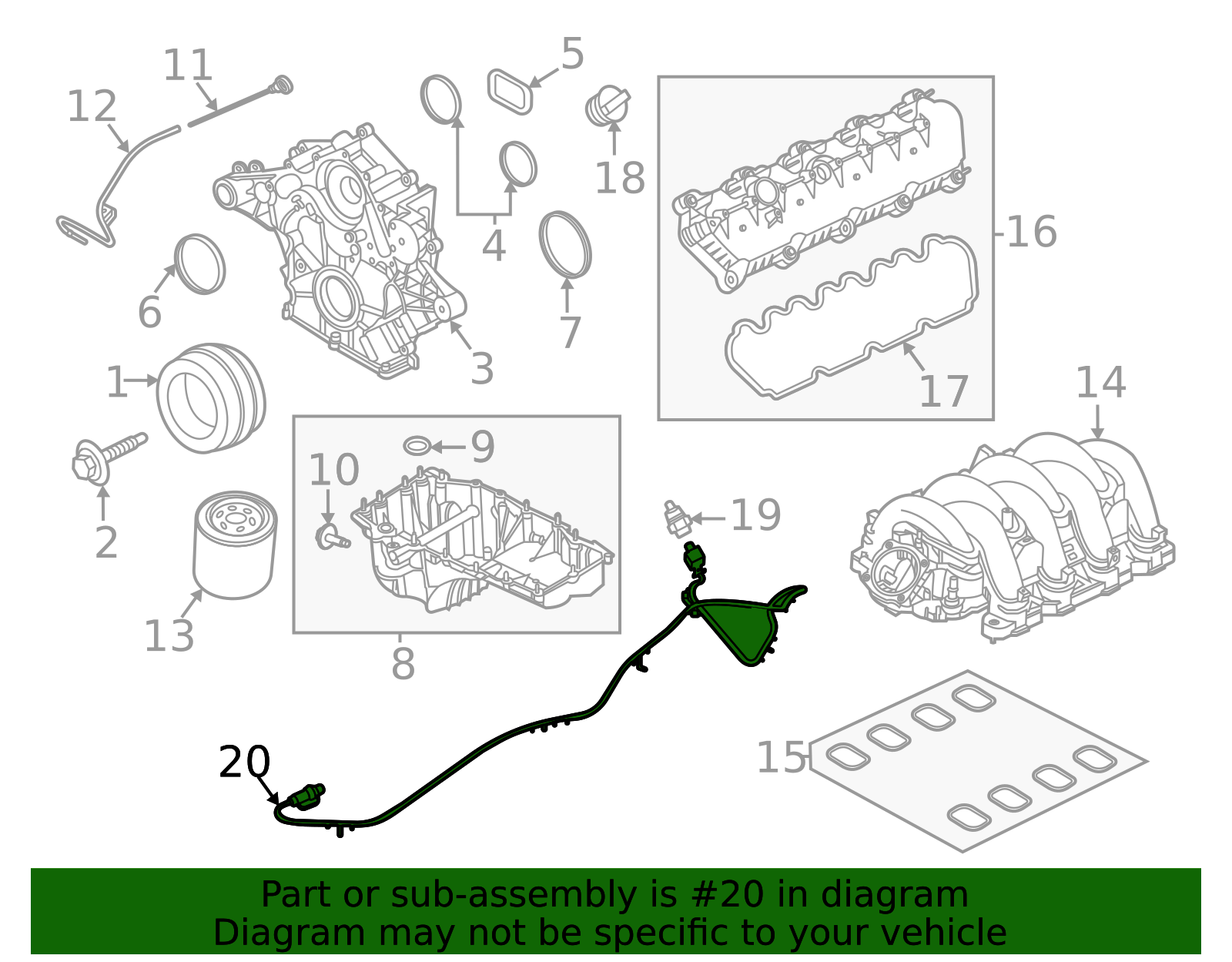2021-2025 Ford Engine Wiring Harness LC2Z-6B018-C | Ford OEM Parts Outlet