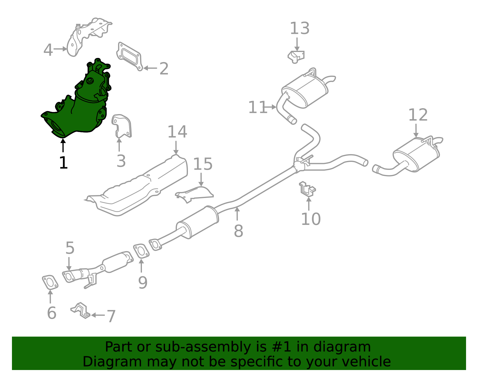 2022-2023 Nissan Altima Catalytic Converter 208A2-9HB0A | Bill Kay ...