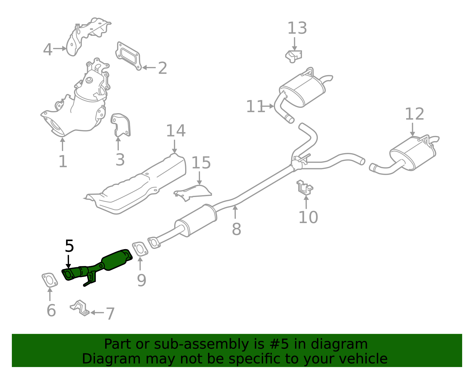2019-2024 Nissan Altima Converter & Pipe 200A0-6CA1B | Nissan Parts Central