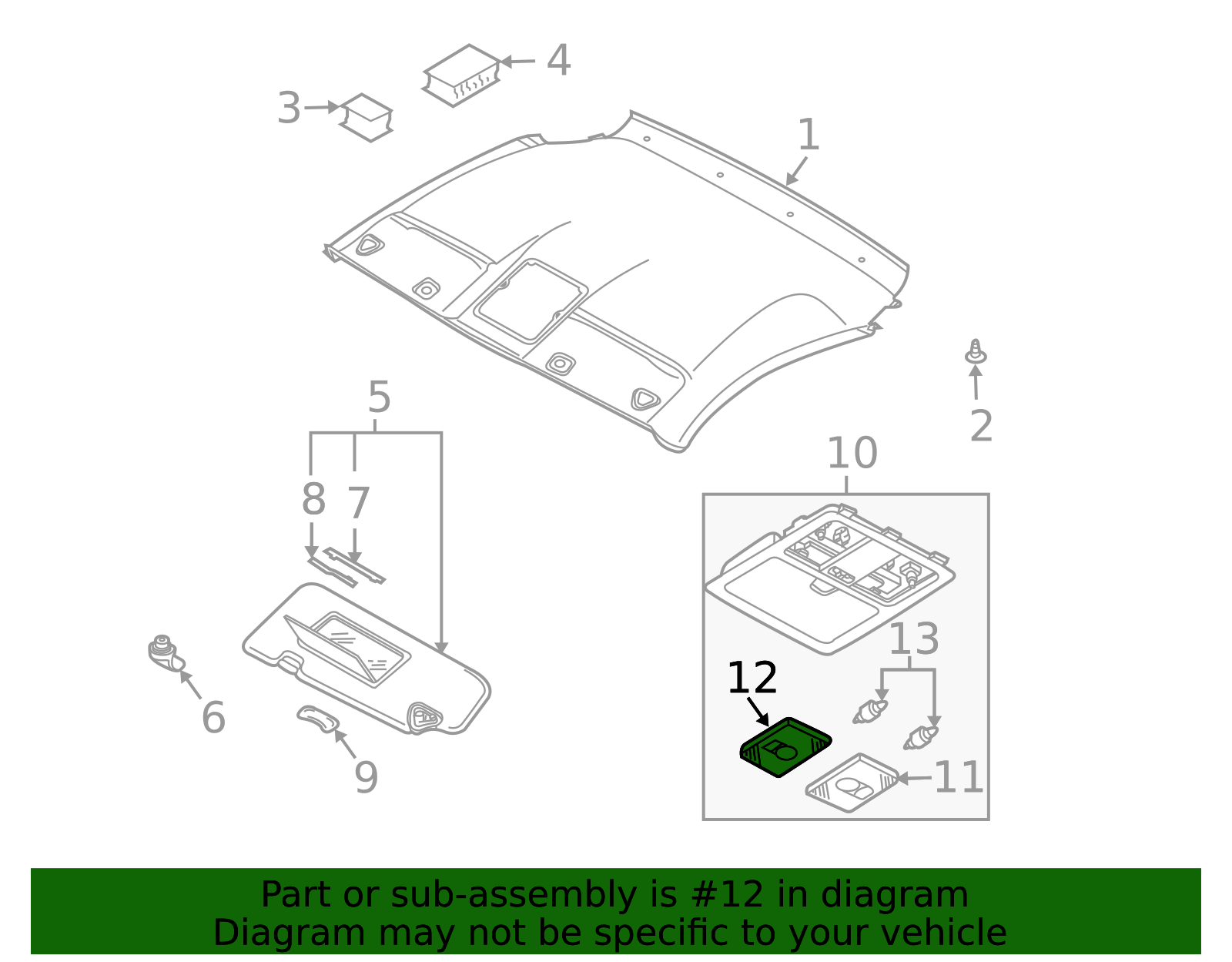 2003-2008 Nissan 350Z Lens 26443-AL500 | Nissan Parts Central