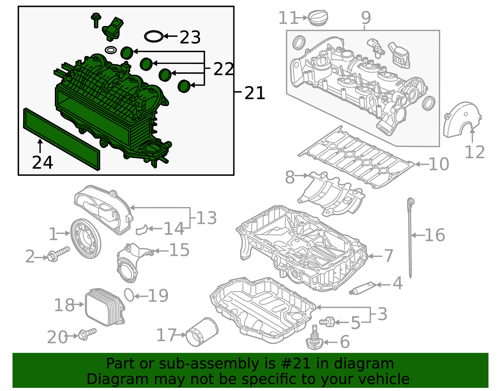2013-2021 Volkswagen Intake Manifold 04E-129-709-AM | vwpartscenter