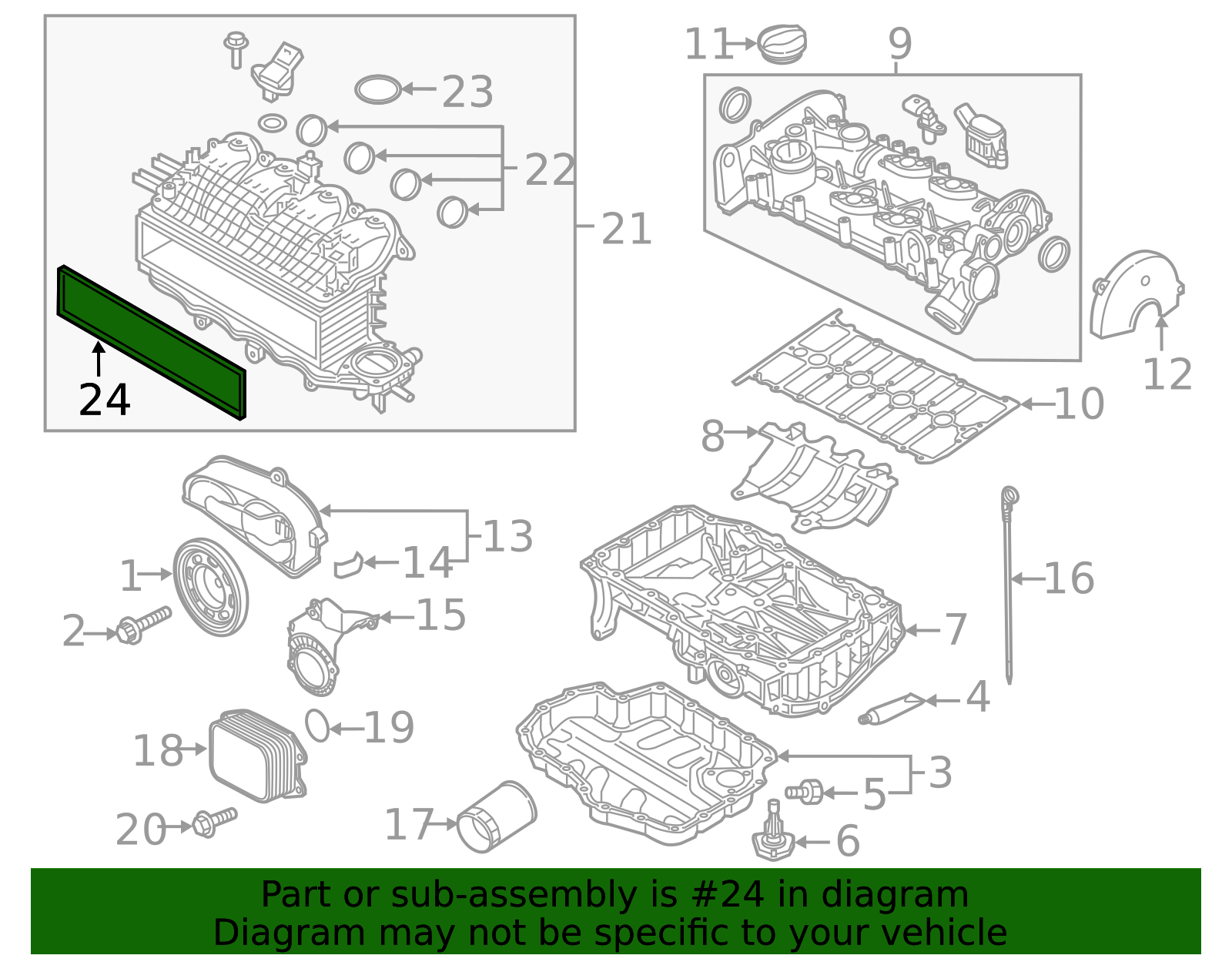 2013-2021 Volkswagen Inter-Cooler Seal 04E-129-717-C | VW Direct Auto Parts