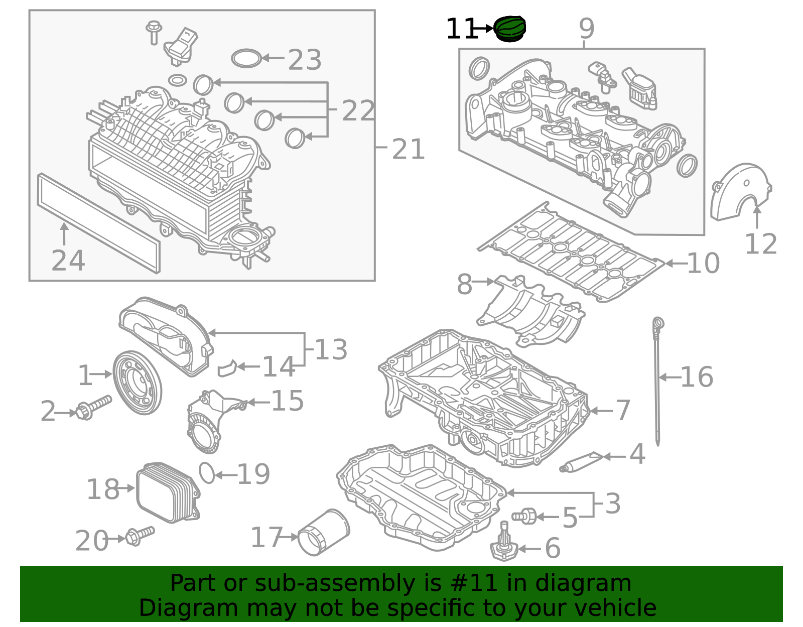 2013-2021 Volkswagen Filler Cap 04E-103-485-B | VW Direct Auto Parts
