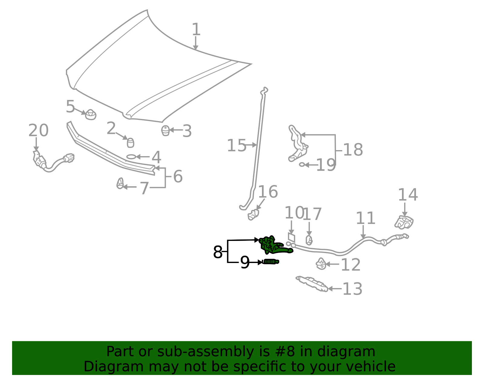 1998-2003 Toyota Sienna Lock Assembly 53510-08020 | MotorMotor