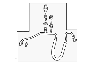 ML3Z-19972-AL - A/C Refrigerant Discharge Hose 2021-2025 Ford F-150 ...