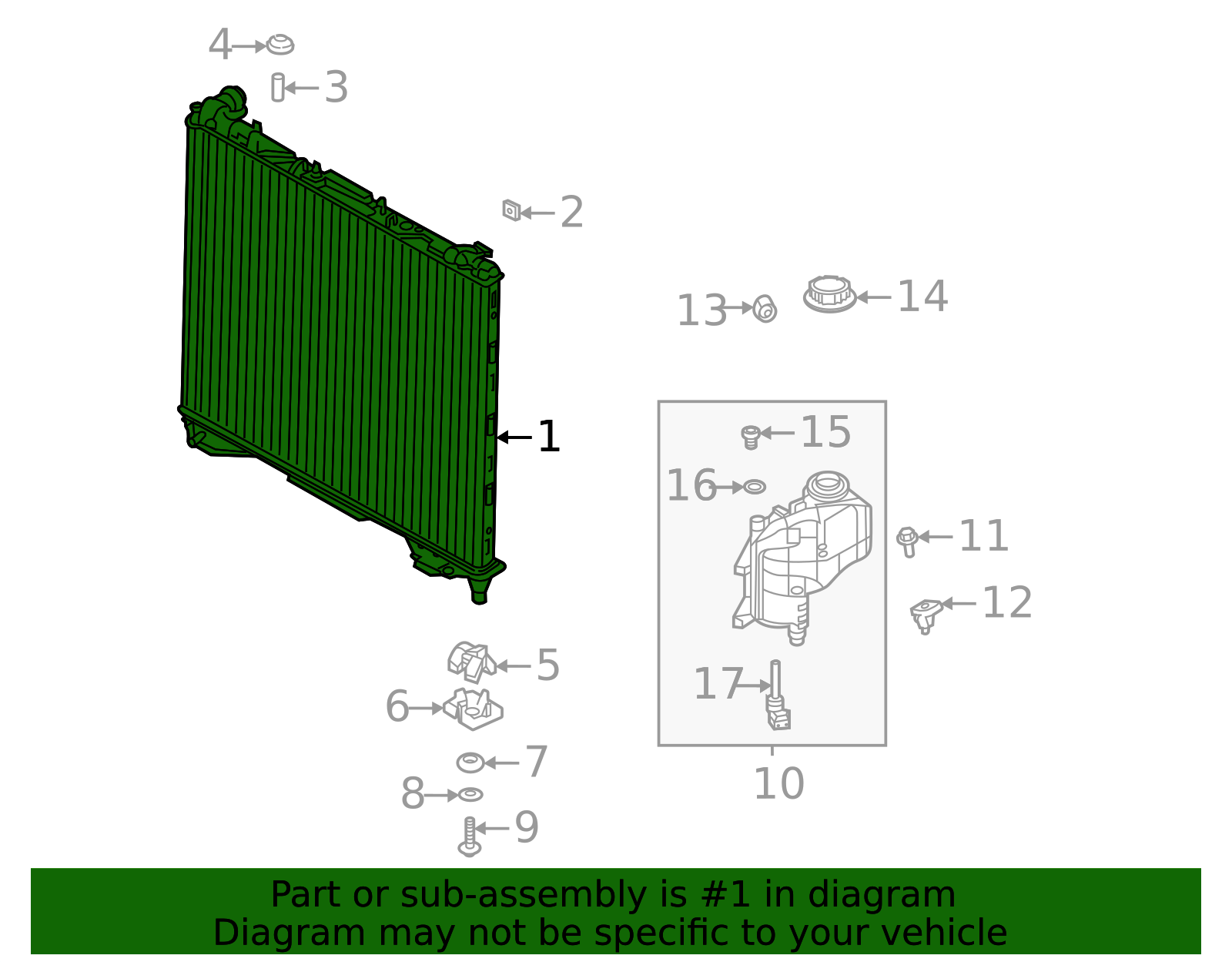Genuine Radiator for 2020-2025 Land Rover | Land Rover Part# LR162128 ...