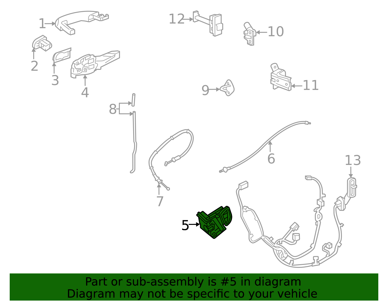 2020-2025 GM Latch 13560690 | Capital Chevy Parts