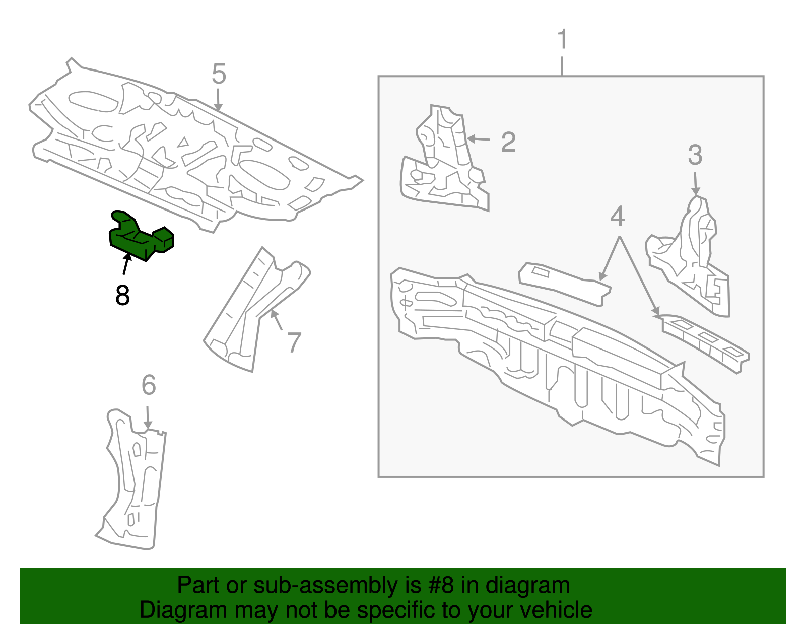74799-SDA-A02 - Damper 2003-2007 Honda Accord | Honda Parts Online