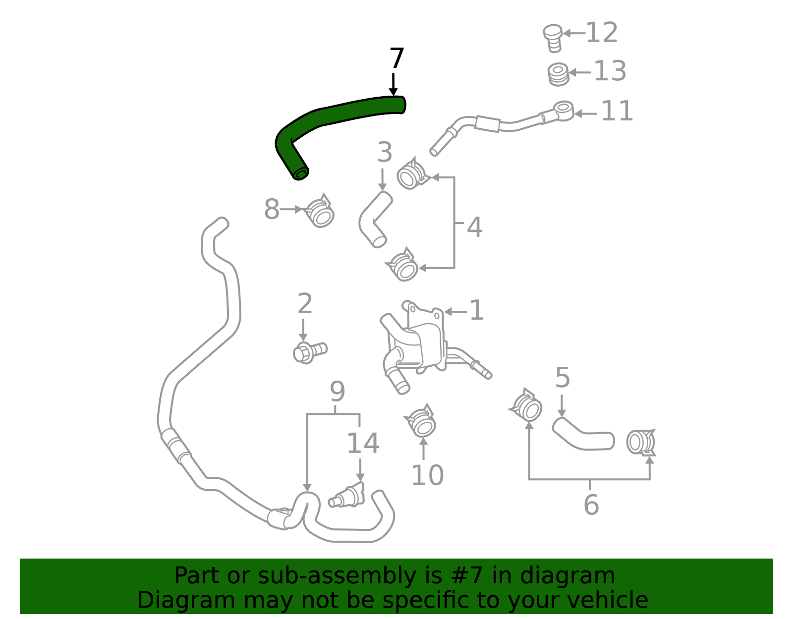 2019-2025 Toyota Radiator Coolant Hose 16572-F0100 | Toyota AutoNation ...