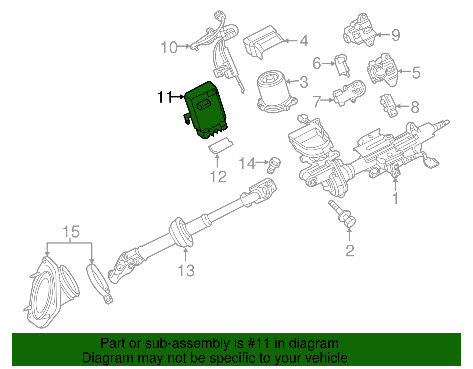 2017-2022 Toyota Highlander Power Steering Control Module 89650-0E250 ...
