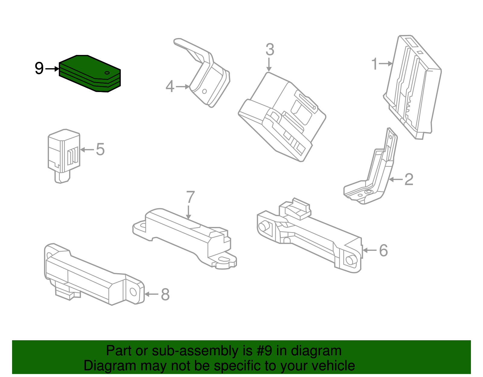 35111-SVA-305 - Keyless Entry Transmitter 2006-2017 Honda | Honda Parts ...