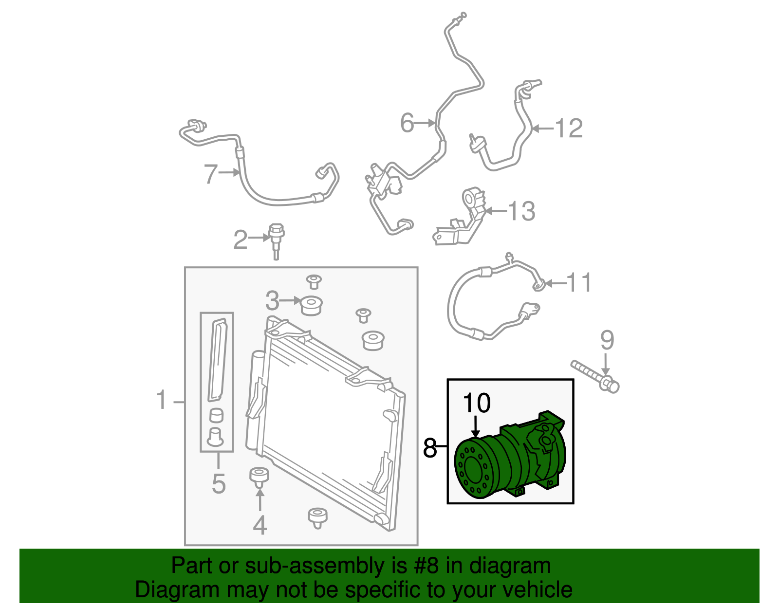 2007-2009 Toyota Tundra Compressor Assembly 88320-0C110 | OEM Parts Online
