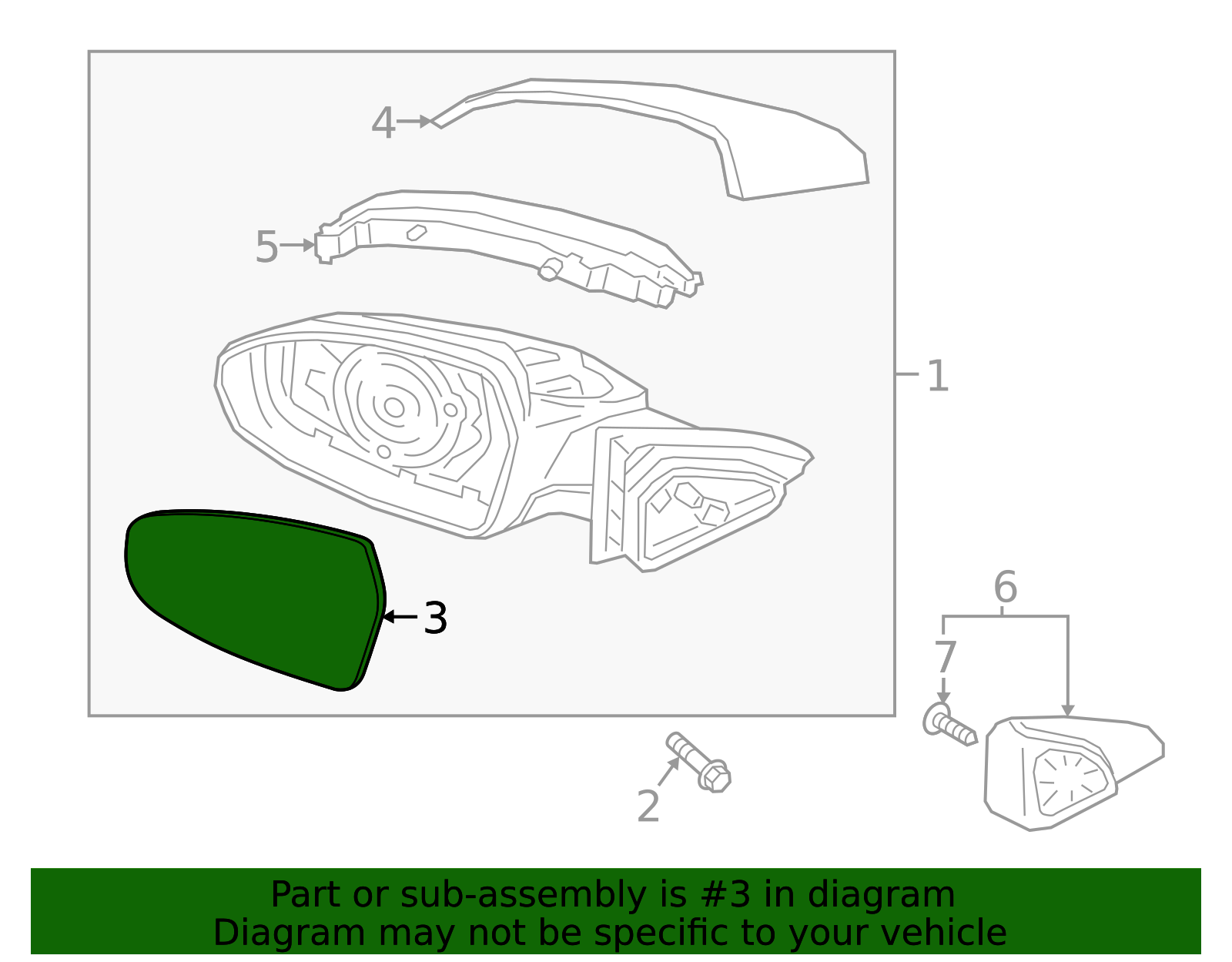2019-2024 Kia Forte Mirror Glass 87621-M7000 | OEM Parts Online