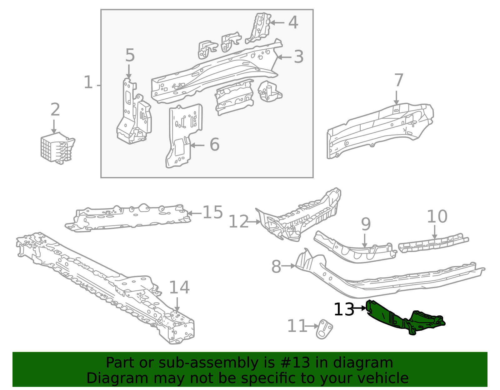 2016-2020 Toyota Mirai Torque Box 57197-62010 | MotorMotor