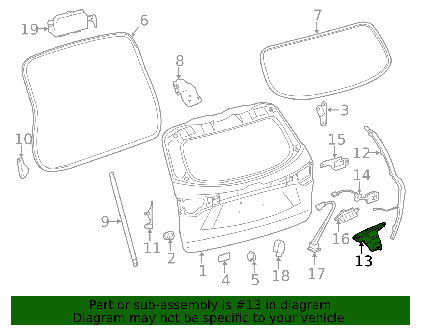 Genuine Official Toyota Rear Camera part# 867B0-0E090 for 2017-2019 ...