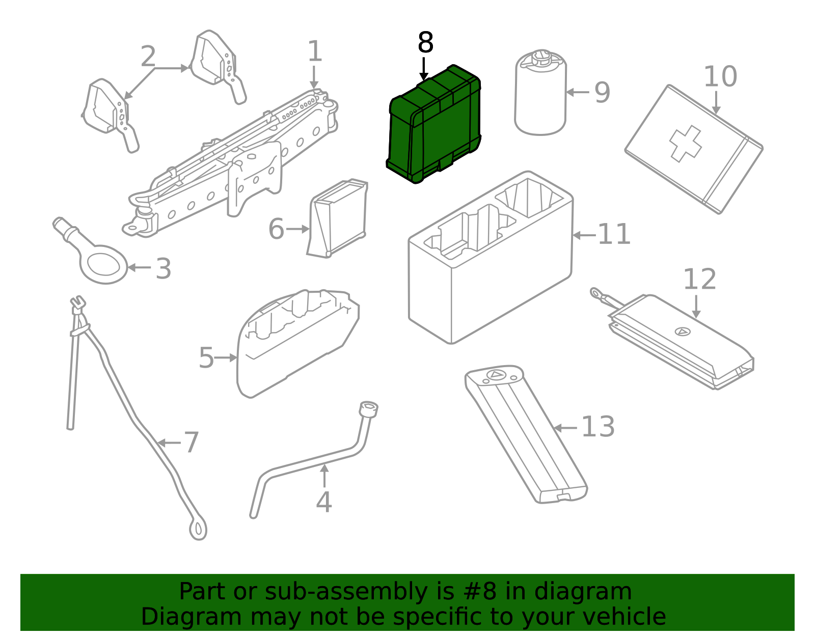LR050994 - High-Quality Tire Repair Kit for 2013-2018 Land Rover ...