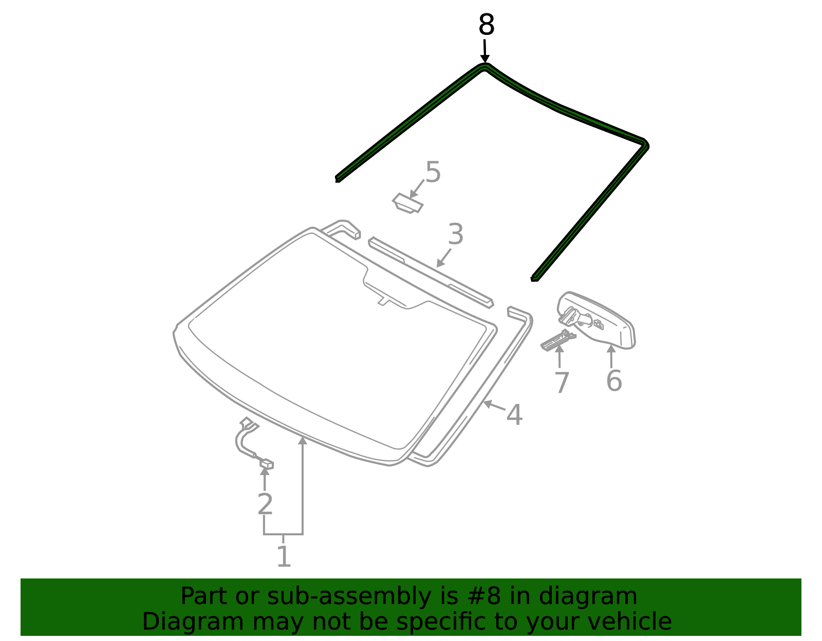 75531-AE010 - Reveal Molding - 2004-2010 Toyota Sienna | Toyota Parts ...