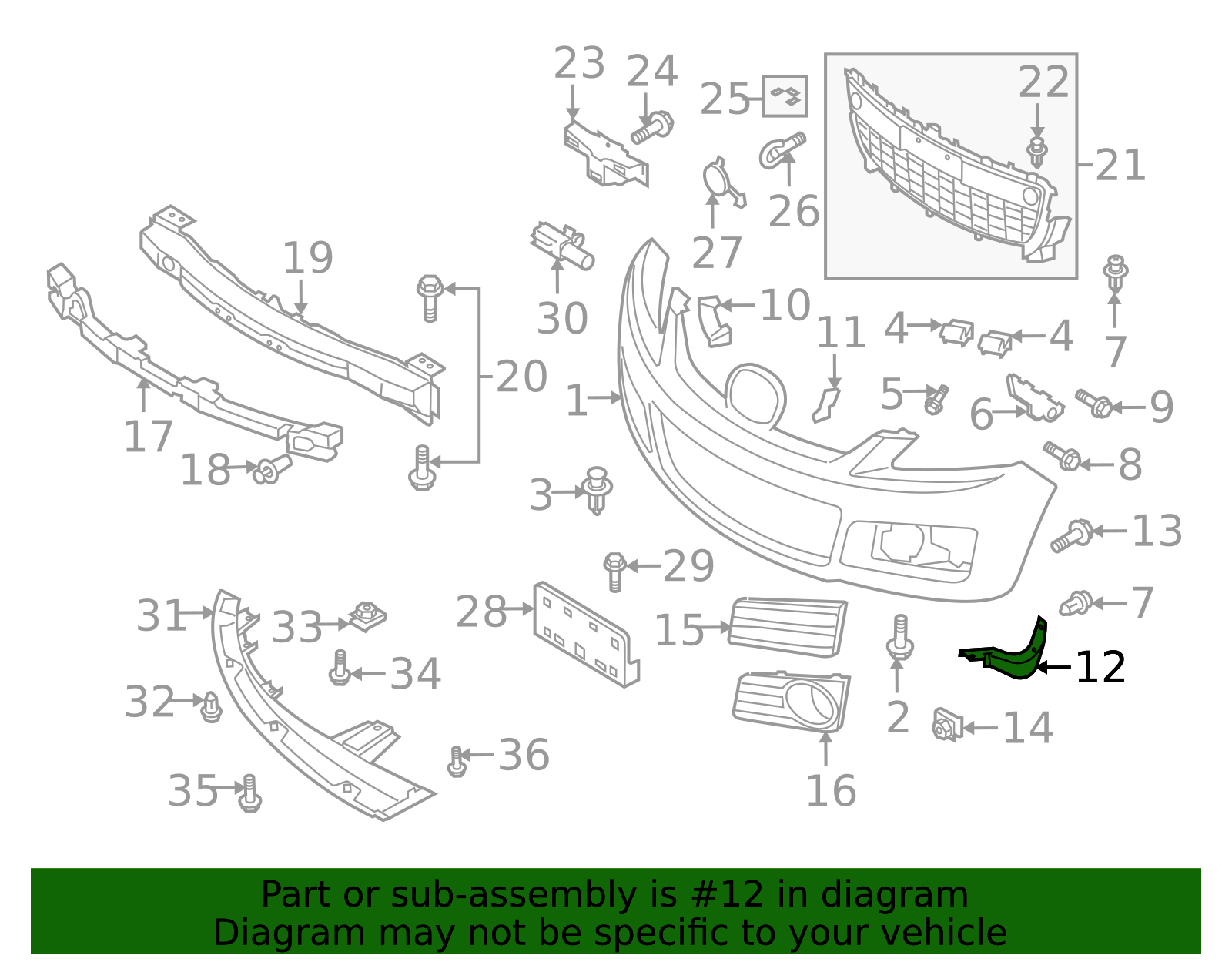 EG21-50-0W1C - Stone Deflector 2007-2009 Mazda CX-7 | Mazda Parts.US