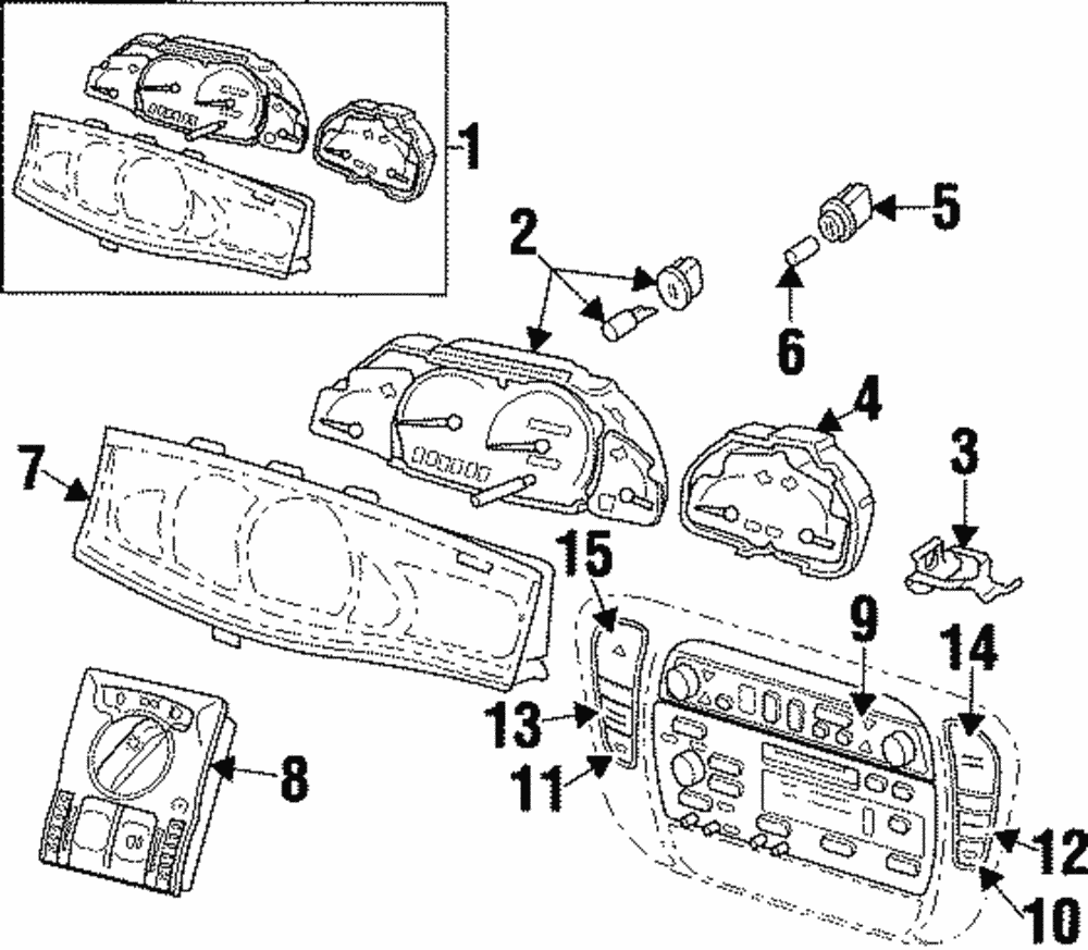 1997-2001 Cadillac Catera Oil Gauge 90563660 | Capital Chevy Parts