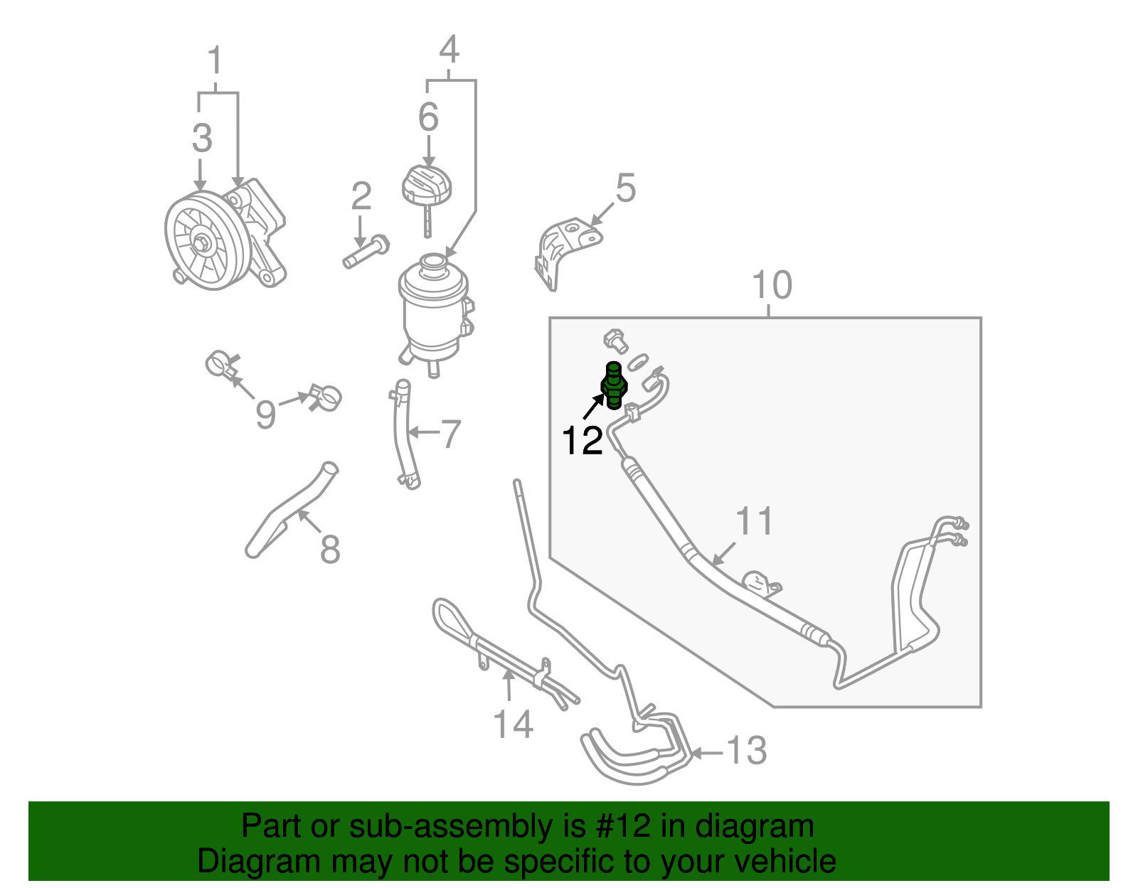 57535-3K000 - Pressure Sensor - 2009-2013 Hyundai Genesis | Conicelli ...