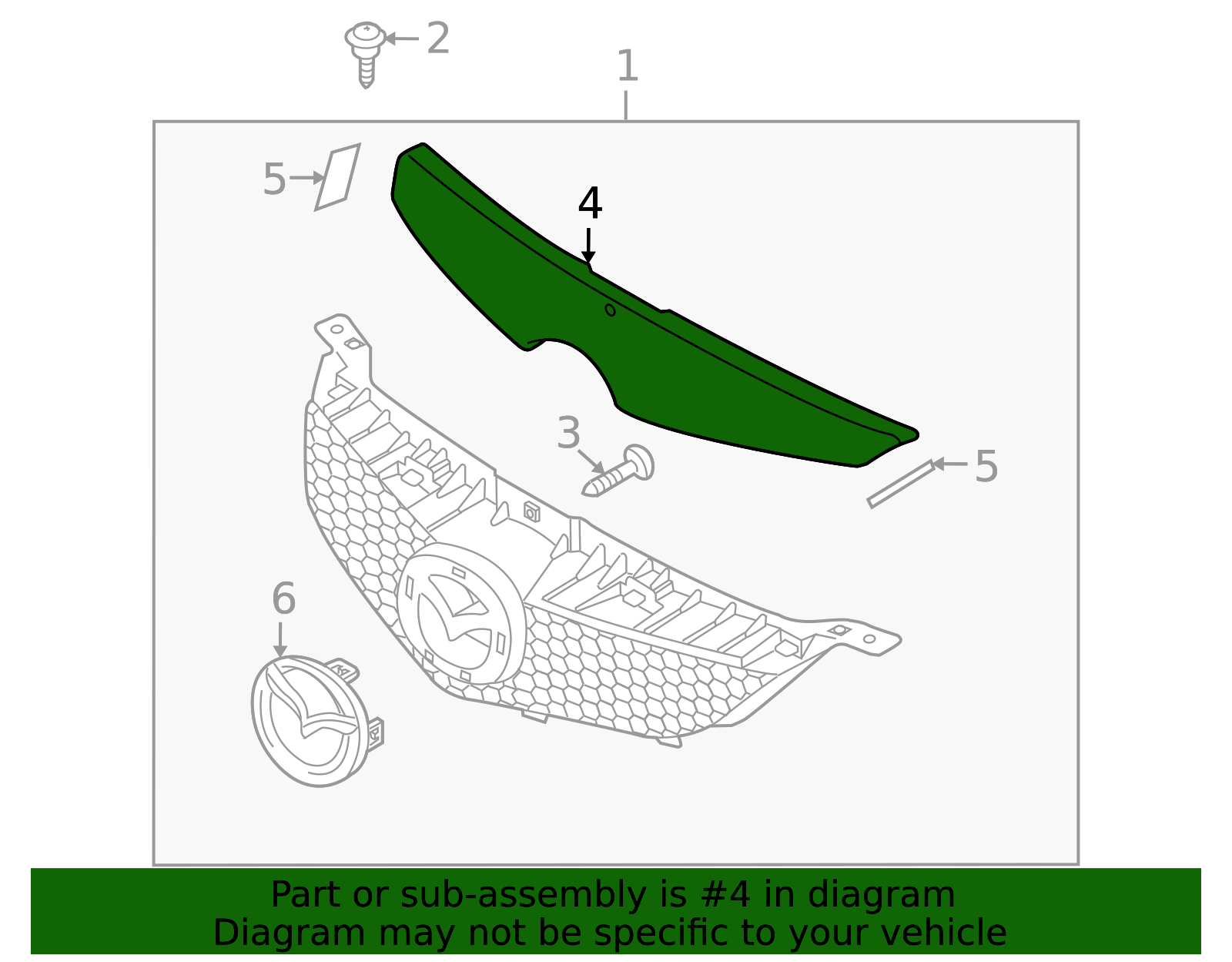2007-2008 Mazda 3 | Upper Grille | BAK3-50-711-33 | Mazda Online Parts