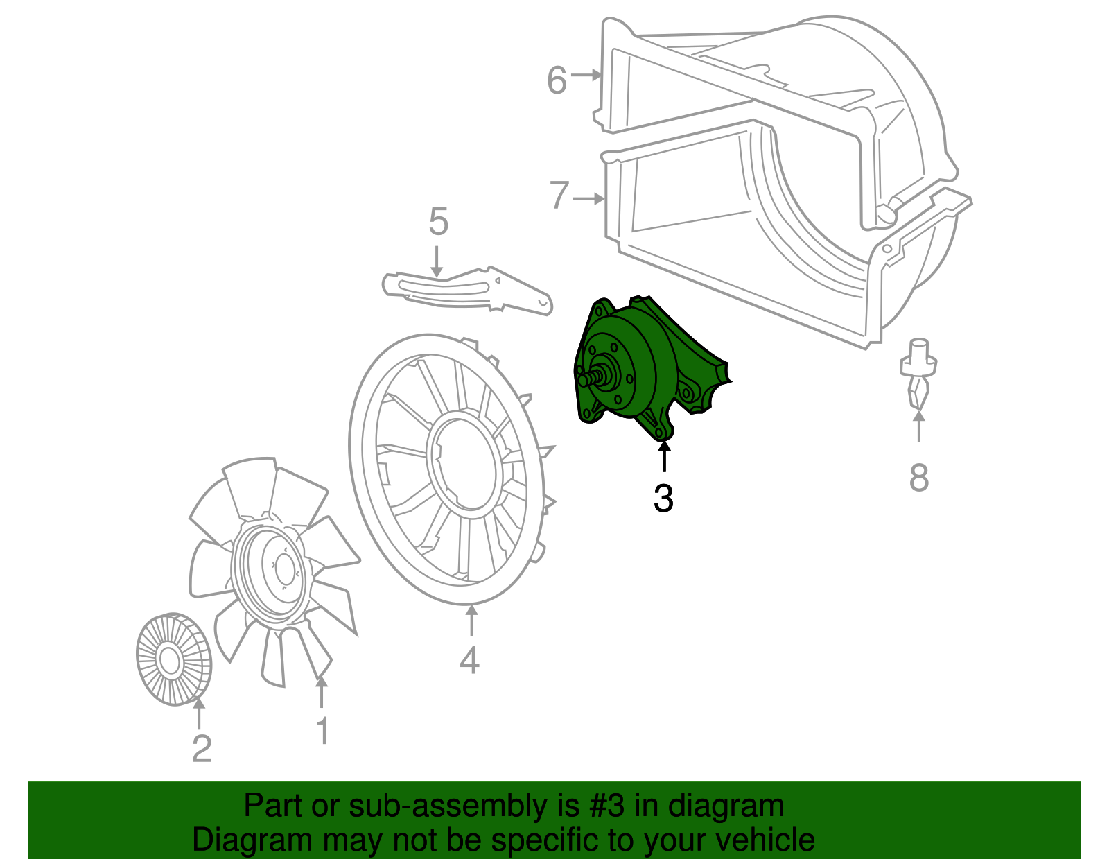 2006-2010 GM Fan Pulley 12625313 | GM Parts Center