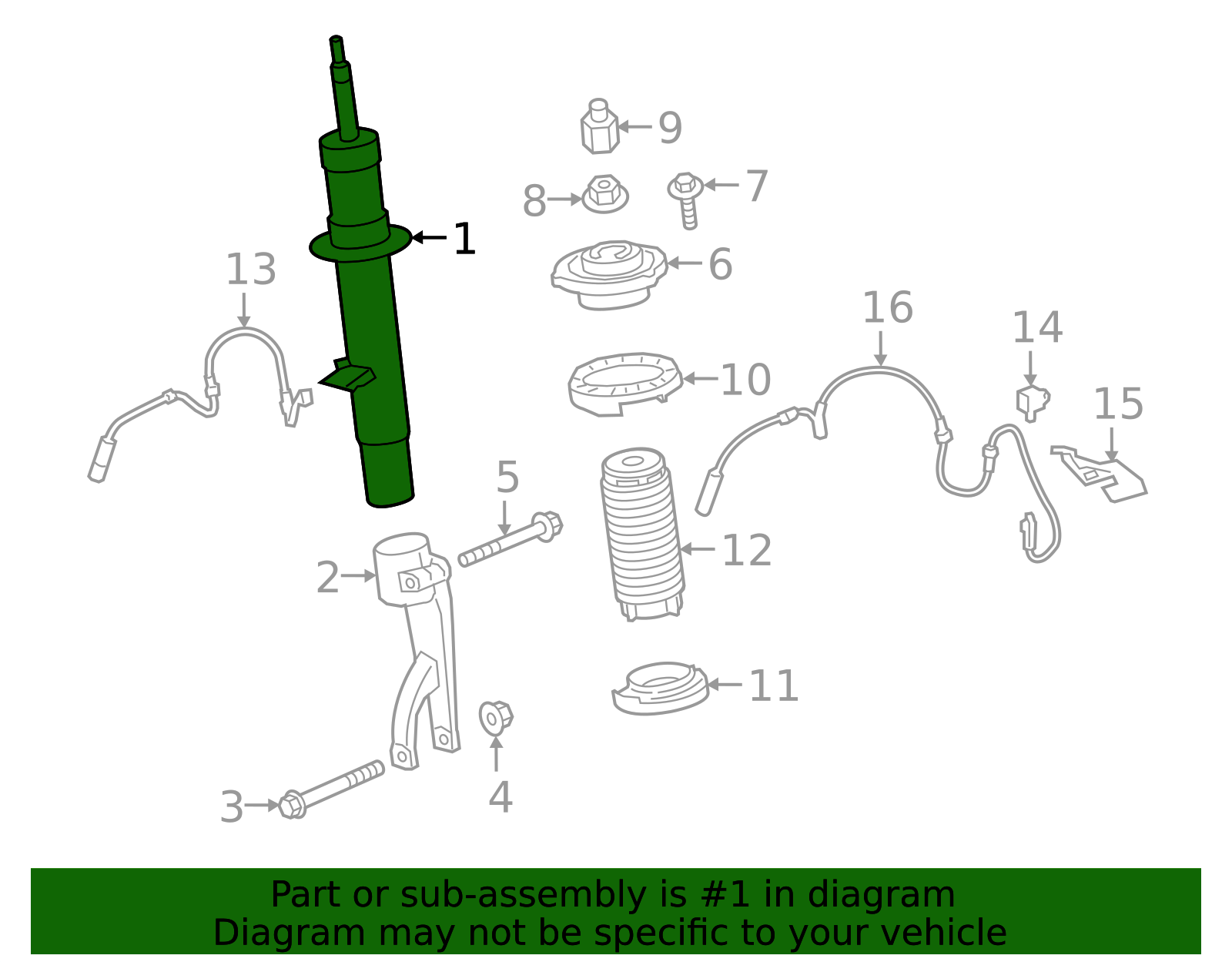 37106896439 - Suspension Strut (37-10-6-896-439) | BMW of South Atlanta ...