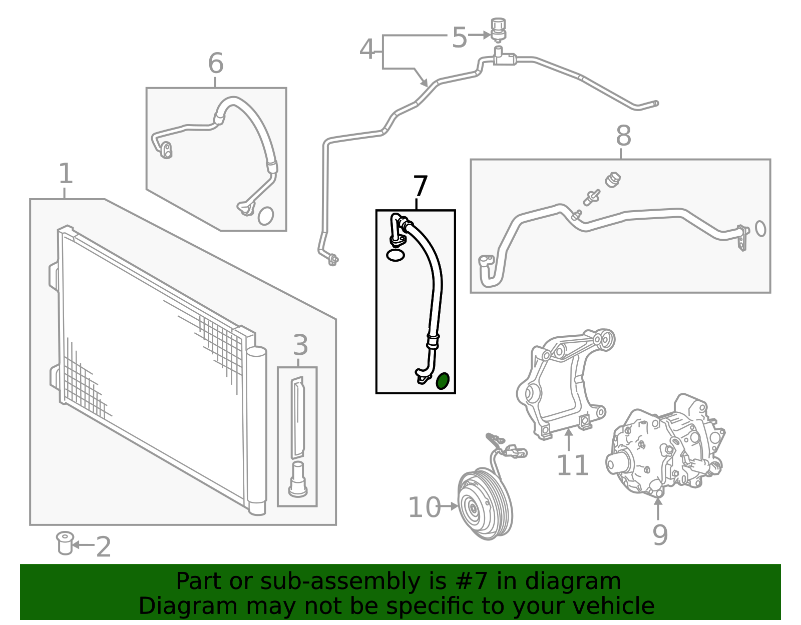 88704-0R040 - High-Quality A/C Refrigerant Suction Hose for AutoNation ...