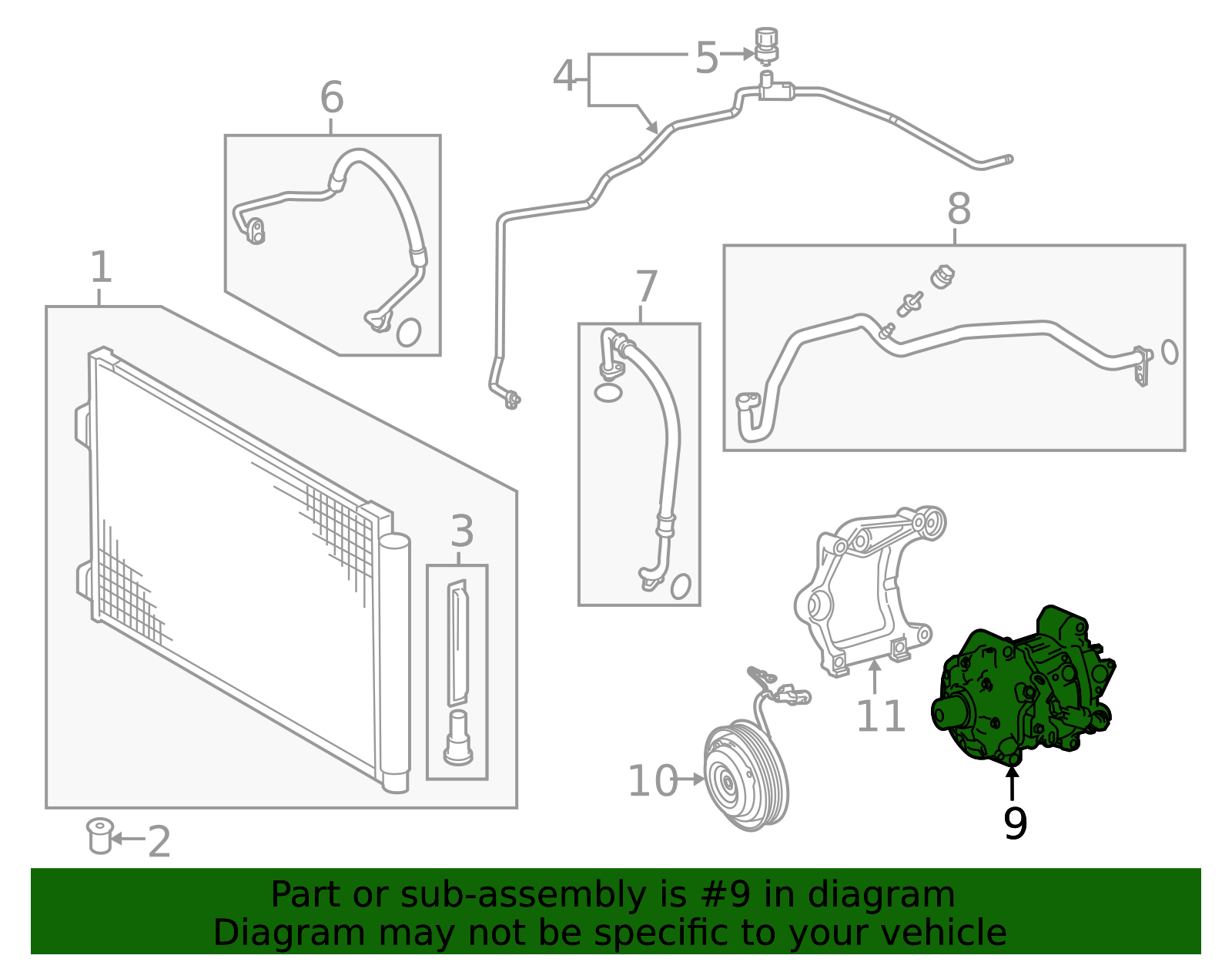 A/C Compressor 88320-42150 | Toyota OEM Parts Online