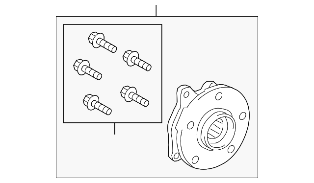 43550-28030 - Front Hub & Bearing - 2015-2020 Lexus | My L Parts