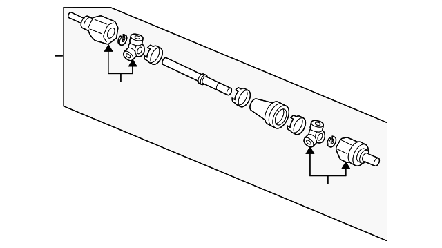 42311-SCW-A00 - Axle Assembly 2003-2009 Honda Element | Honda Parts Online