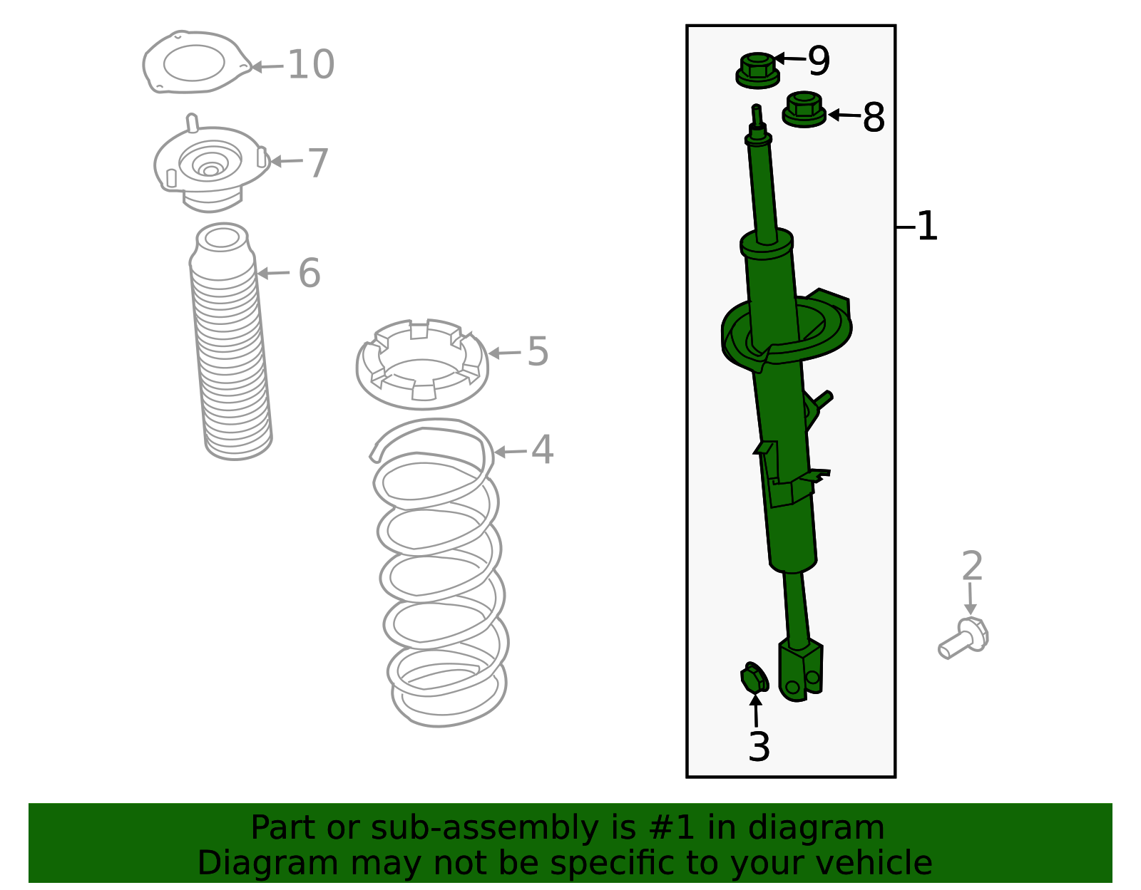 E6C00EG02KNW - Value Advantage™ COMPLETE STRUT ASSY WITH SPRING / MT ...