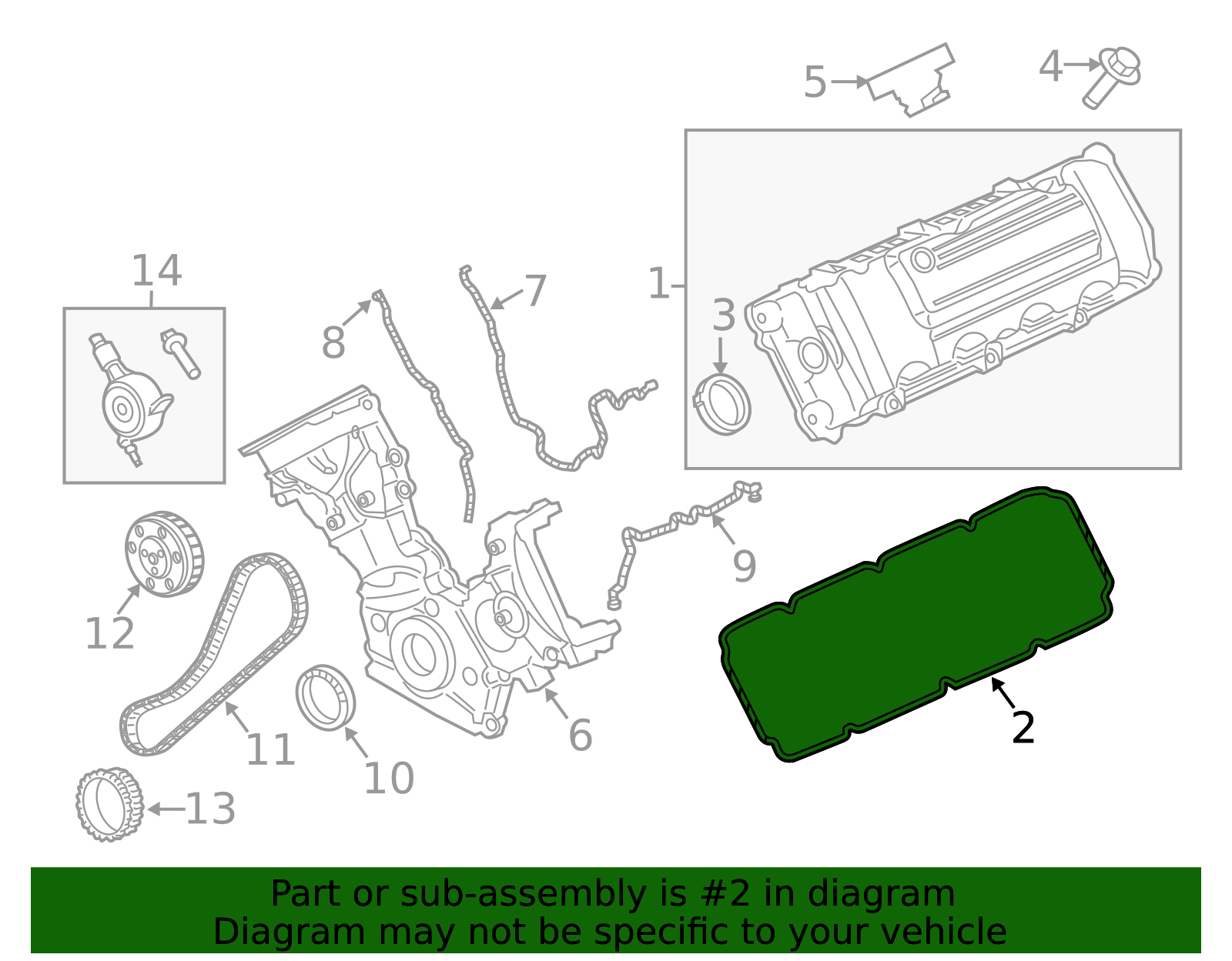 2011-2022 Ford Valve Cover Gasket CC3Z-6584-BA | Awesome Parts Ford