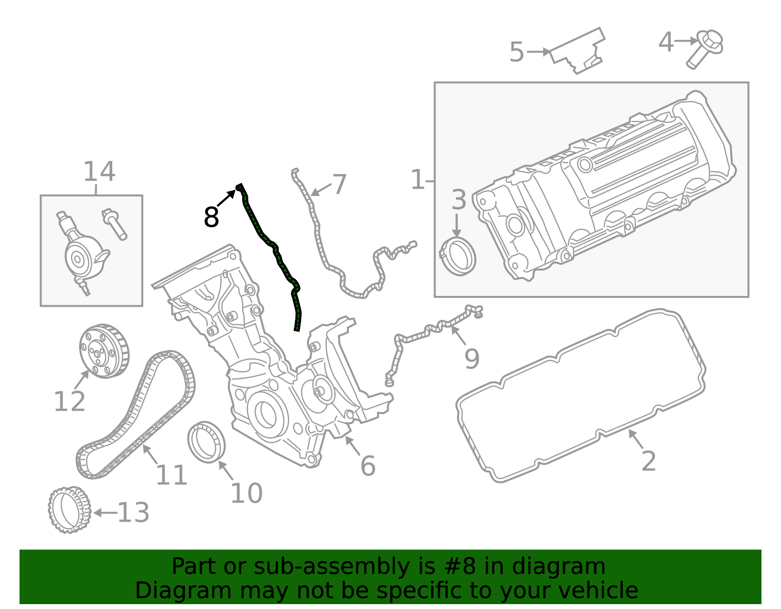 AL3Z-6020-B - Gasket 2010-2022 Ford | Ford Parts Direct